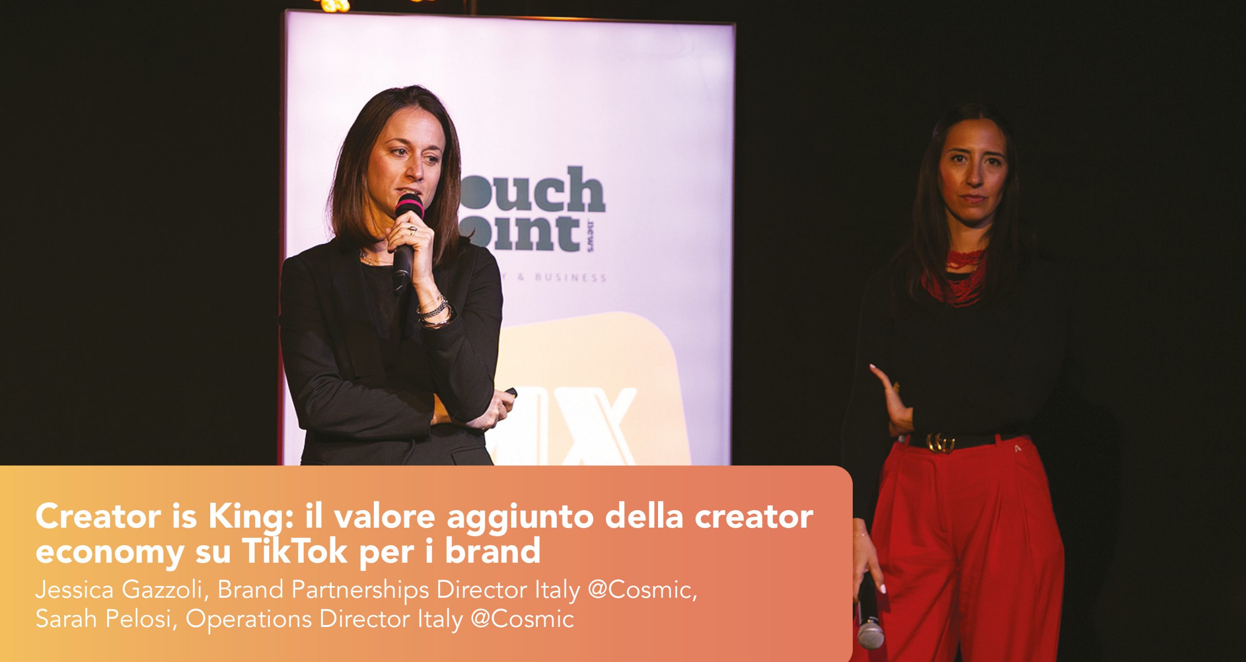 IMX 2024: Cosmic - "Creator is King: il valore aggiunto della creator ...